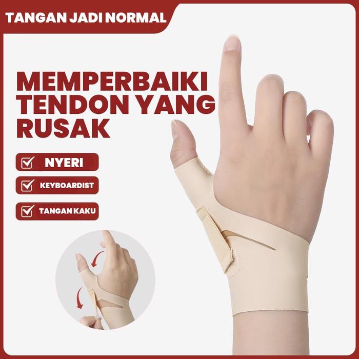 Promo Jempol Fixator Tendon Pelindung Pergelangan Ibu Jari Tangan ...