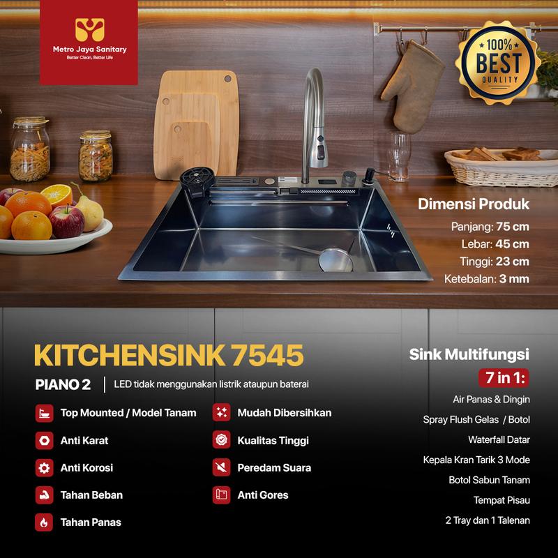 Kitchen Sink Piano LED Komplit Modern Viral 7545 - Piano 2 - Shop ...