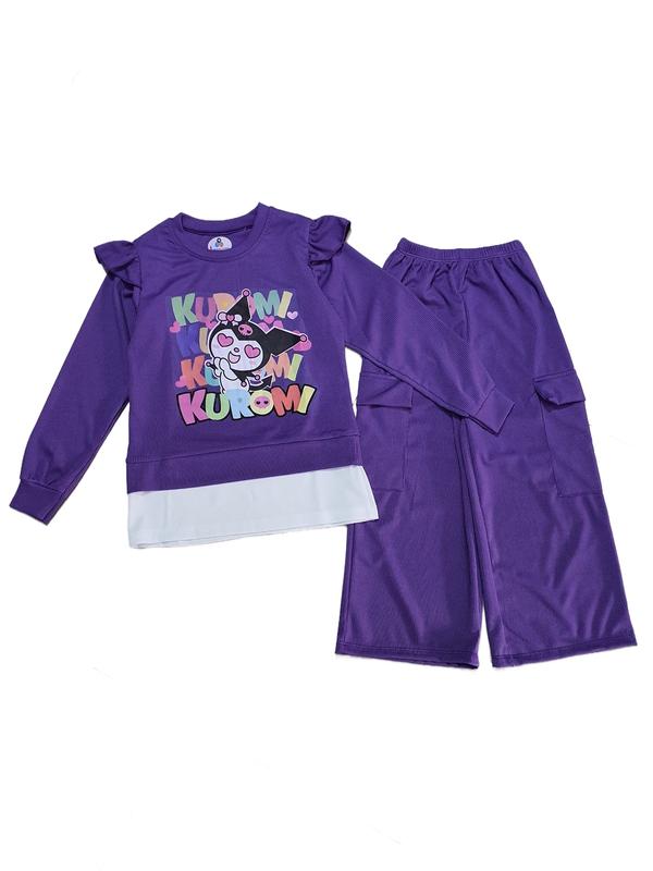 SET BAJU LAYER CARGO PANTS PRINTED / Cotton Pleated Budak Perempuan ...