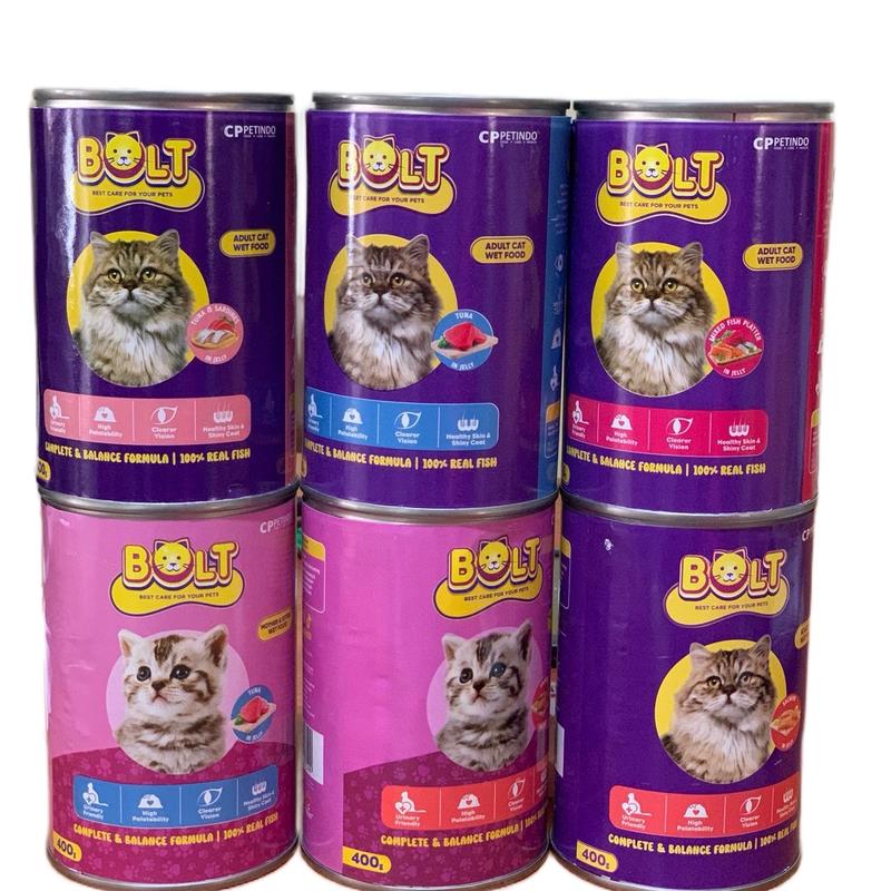 Bolt Kaleng 400gr Can Wet Food Makanan Basah Kucing Adult Kitten Murah ...