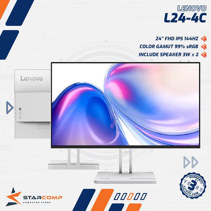 Promo Lenovo L24-4C 24 Inch FHD IPS 144Hz Monitor LED Cicil 0% 3x ...
