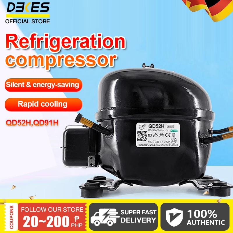 DEKES 220-240V~50/60HZ 1PH Refrigeration compressor QD52H/QD91H ...