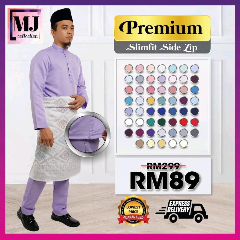2.0 [FREE SAMPIN] Baju Melayu PREMIUM SLIMFIT SIDEZIP | RM259 - TikTok ...