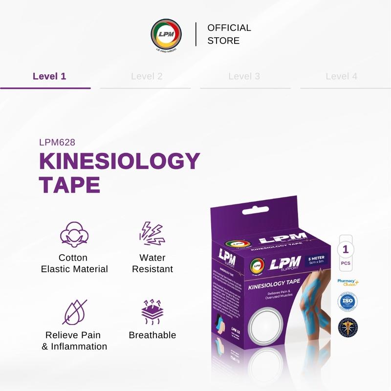 LPM Kinesiology Tape Elastic 628 Muscle Tape 5m Tape for Muscle ...