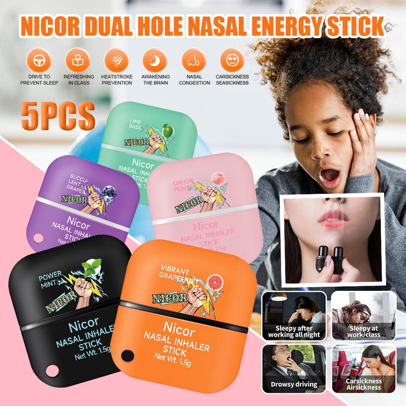 5pcs Nicor Inhaler Cleansing nasal inhaler Herbal Box Energy - TikTok ...