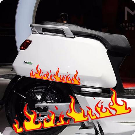 Sticker Cutting Api Menyala Berbahan Vinyl Anti Air Untuk Motor - Shop ...
