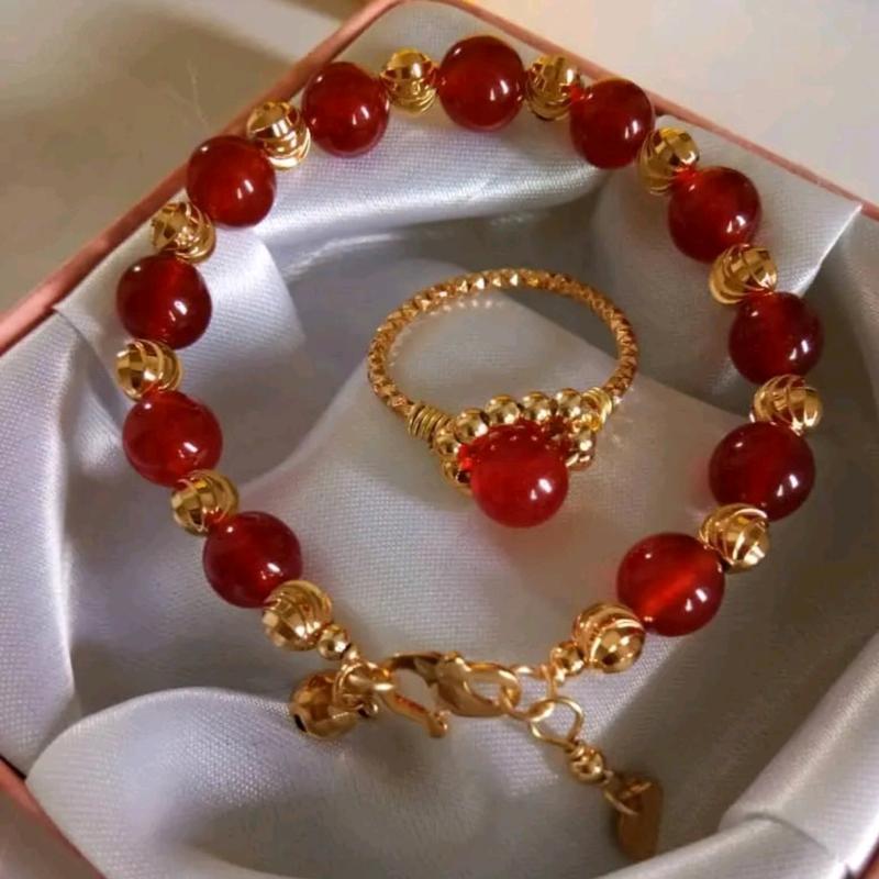 Gelang tangan batu jed asli suasa - TikTok Shop Malaysia