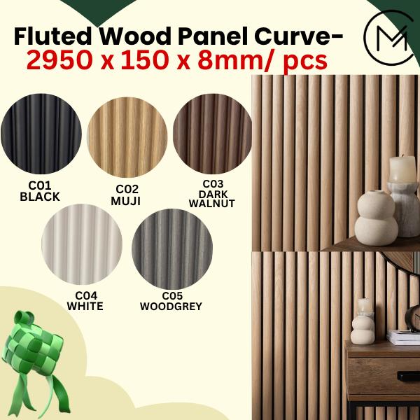 【Curve】Fluted Wood CURVE Panel WPC Panel Fluted Wall Panel PVC - TikTok ...