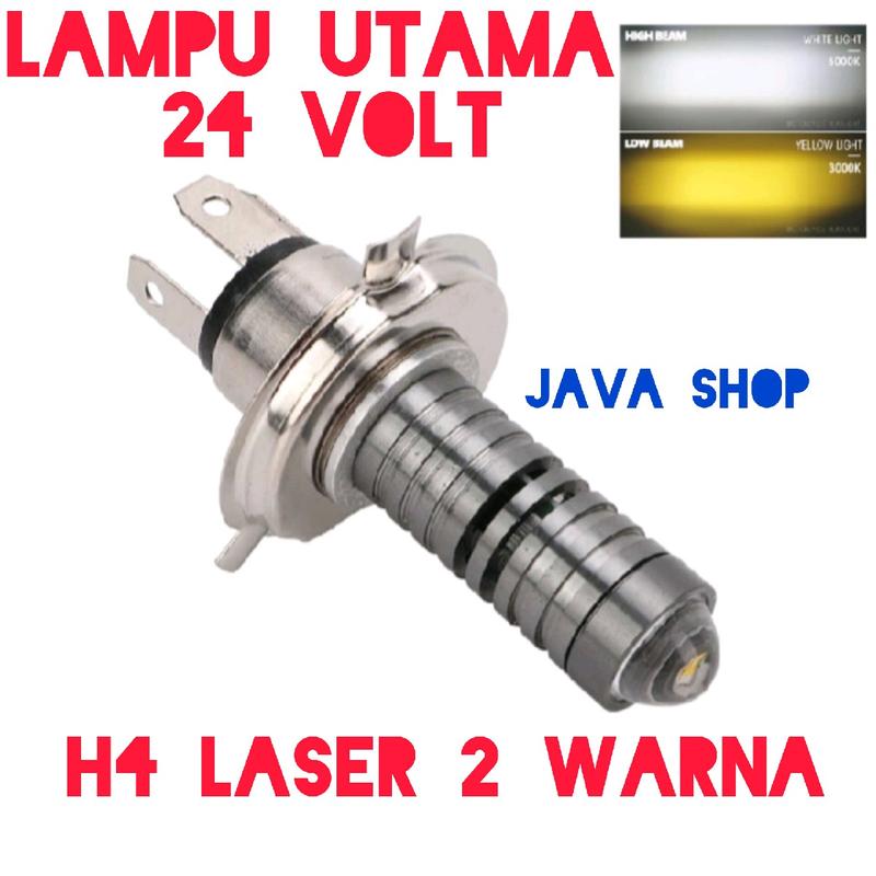 Lampu LED Utama Depan 24 Volt H4 Laser D2 High Low 2 Warna Putih - Shop ...