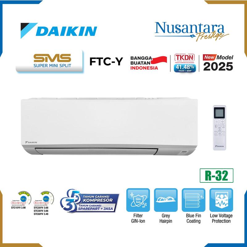 AC SPLIT WALL DAIKIN STANDART NUSANTARA 1PK - Shop | Tokopedia