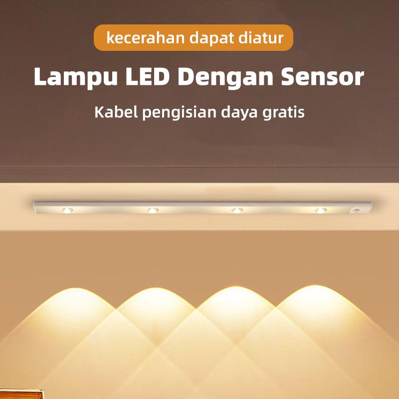 ID HOME Lampu Sensor LED Pintar Lampu Strip Isi Ulang Lampu Penerangan ...
