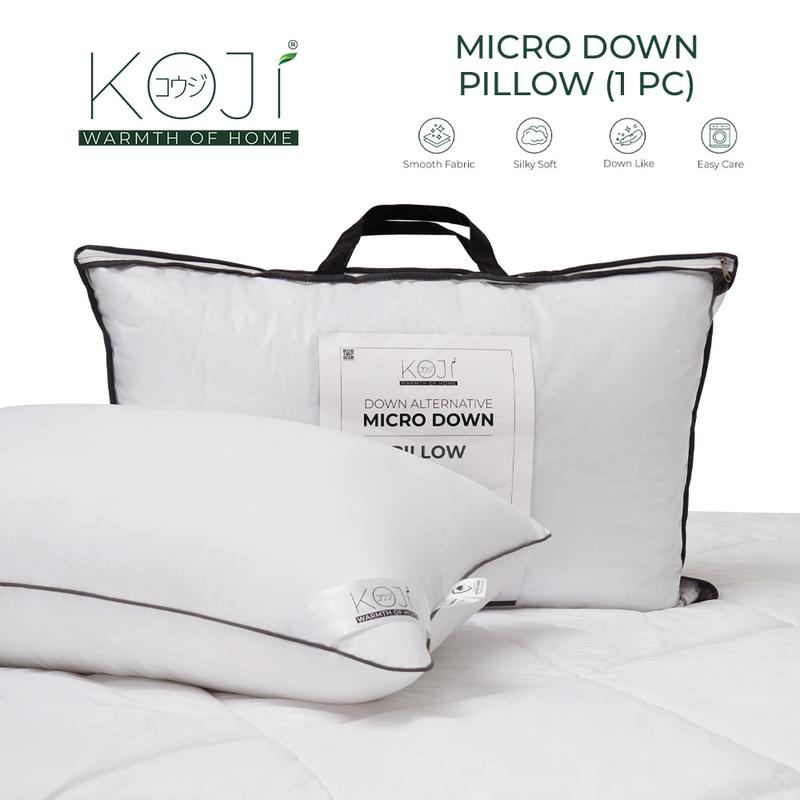 KOJI Micro Down Pillow- Down Alternative Microfibre Pillow 1 - TikTok ...