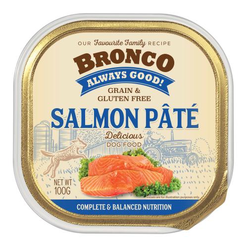 (Bundle of 16) Bronco Dog Wet Food Salmon Pate Tray 100g - TikTok Shop ...