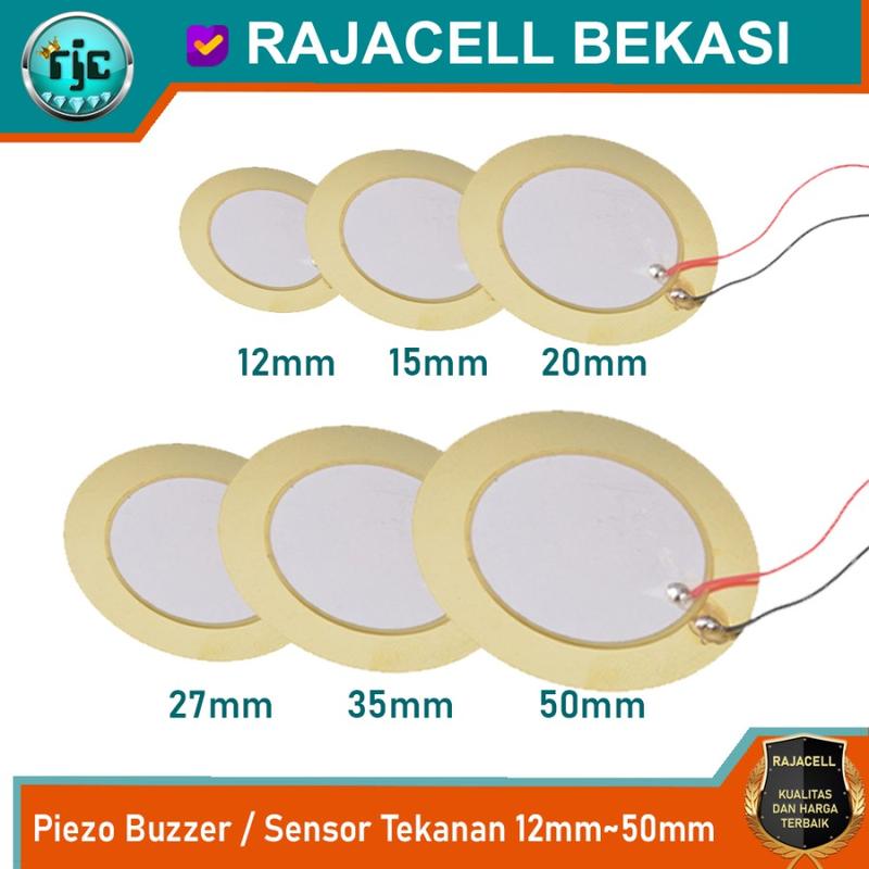 Piezo Electric Buzzer Sensor Drum Elektrik Piezzo 12mm-50mm Plus Kabel ...