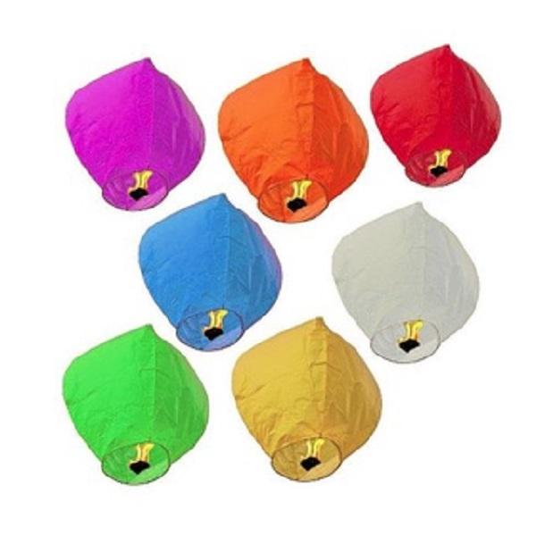 5pc Lampion Terbang Sky Lantern Polos Dekorasi Warna Lampion - Shop ...