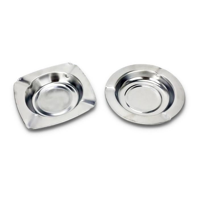 Asbak Minimalis Stainless Steel Kotak 12cm x 12cm x 1.5cm Tempat Sampah ...