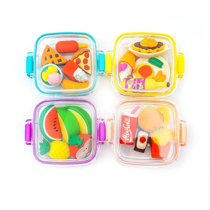 Promo Penghapus karakter makanan buah pizza fries sensory play mainan ...