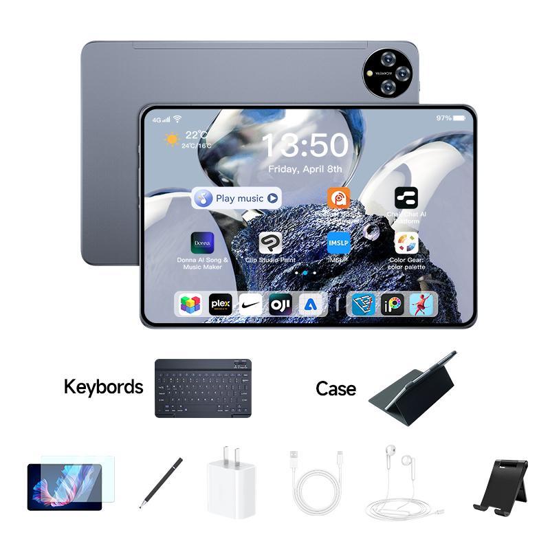 （COD)F169 tablet dengan memori 16GB+1024GBpapan kekunci Bluetooth untuk ...