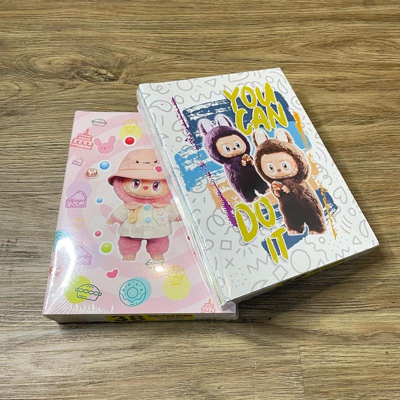 BUKU TULIS KIKY LABUBU 38 LEMBAR (1 PACK ISI 10) - Shop | Tokopedia