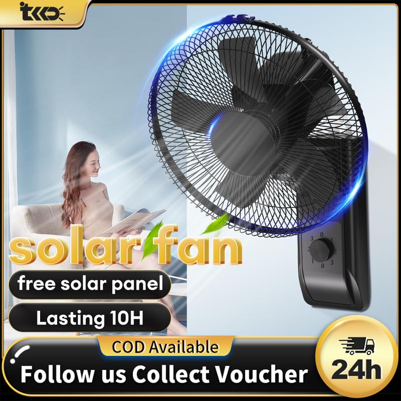 Solar Wall Fan 16Inch Kipas Solar Dinding 0 Noise Solar Fan Home ...