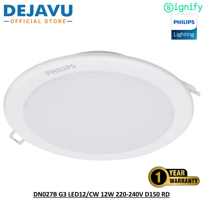 Promo Lampu LED Downlight Philips DN027B G3 LED12/CW 12W 220-240V D150 ...