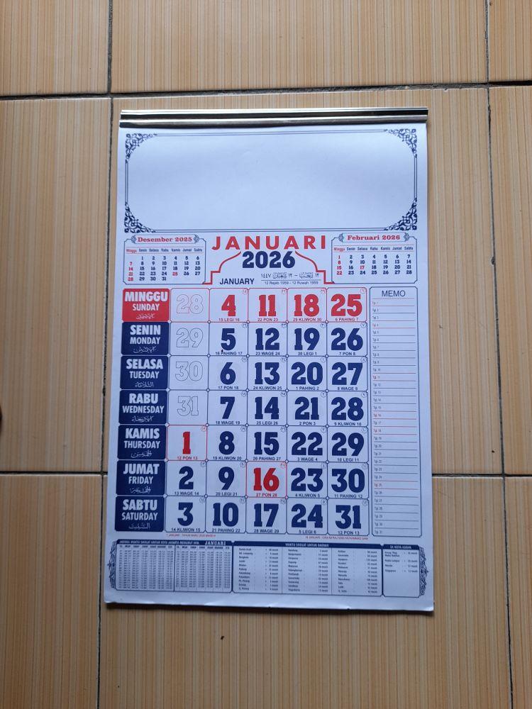 Kalender Arab Memo Tahun 2026 untuk Dinding - Shop | Tokopedia