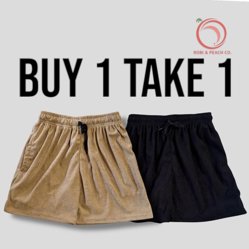 Robi & Peach BUY 1 TAKE 1 (High Waist Corduroy Lady Shorts) Comfortable - TikTok Shop Philippines