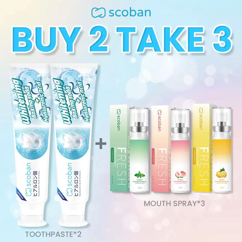 Scoban Peach Fresh Whitening Toothpaste - Dissolves Stains, Brightens ...