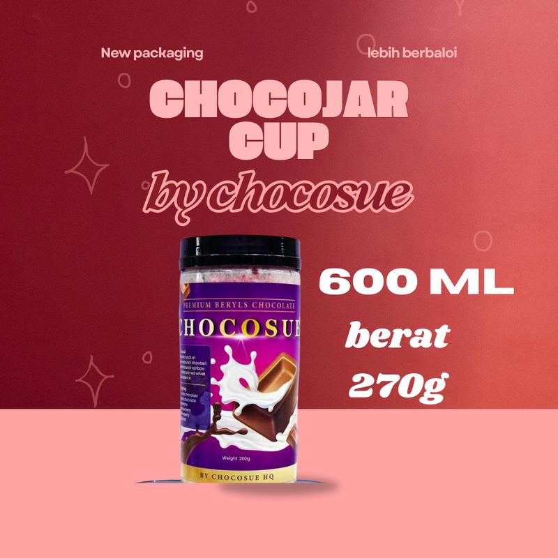 Chocojar CHOCOSUE Minicrunch saiz 600ML Berat 270gram pelbagai perisa ...