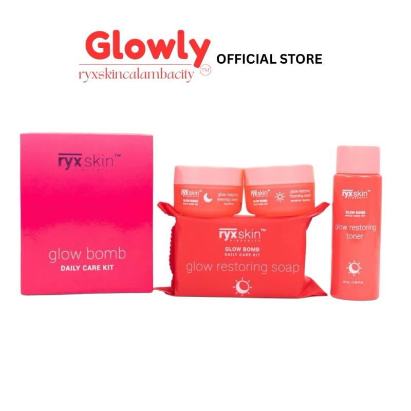 Ryx Glow Bomb Set - Intense Rejuvenating Toner, Serum, and Cream ...