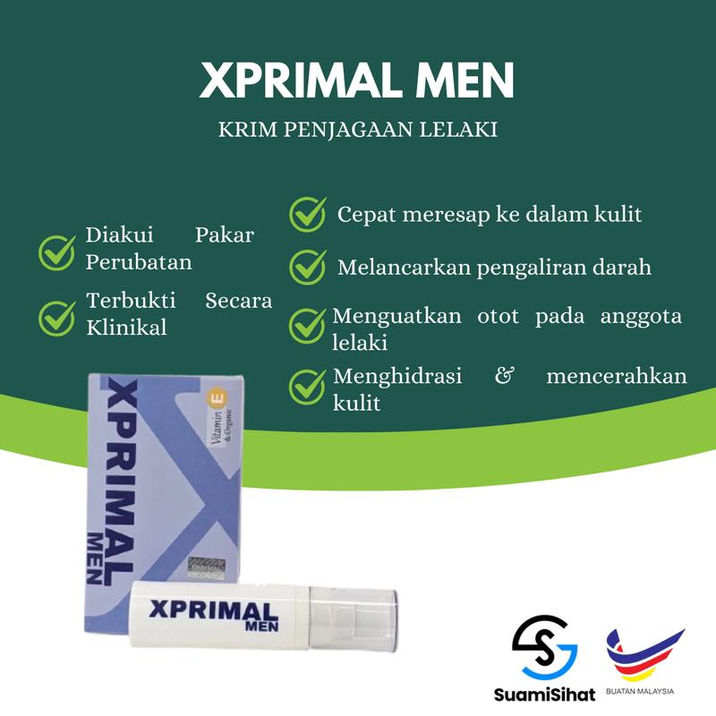 XPRIMAL MEN (KRIM PENJAGAAN LELAKI) 30 ML - TikTok Shop Malaysia