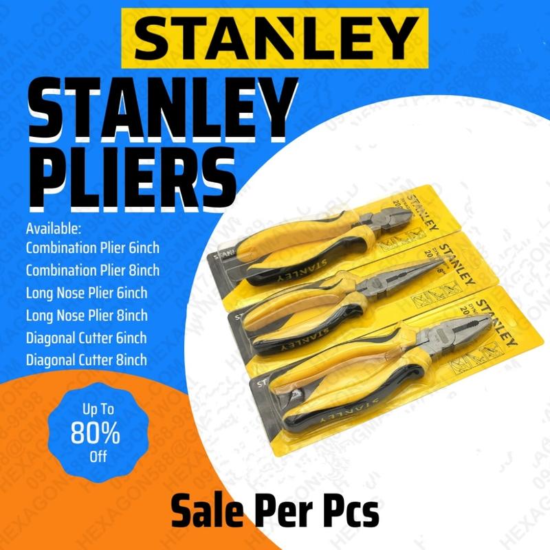 STANLEY 8'' Pliers Heavy Duty Combination Plier/Long Nose Plier ...