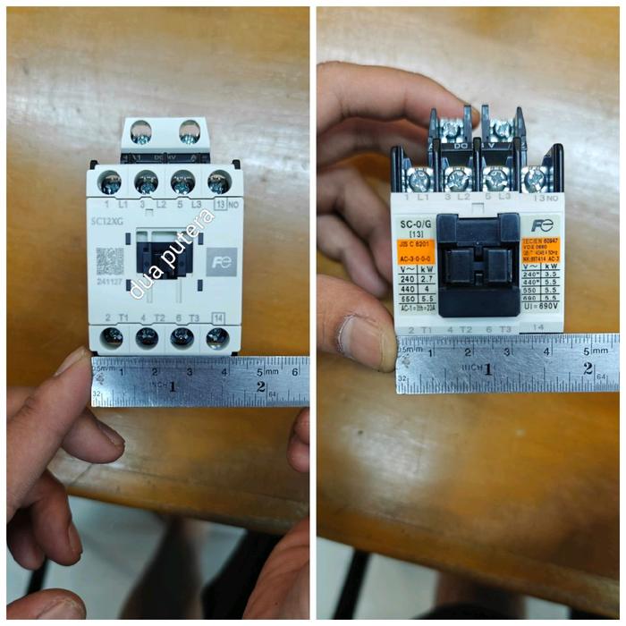 Jual Contactor DC Fuji SC12XG pengganti SC-0/G 5,5KW 20A 12A 24VDC ...