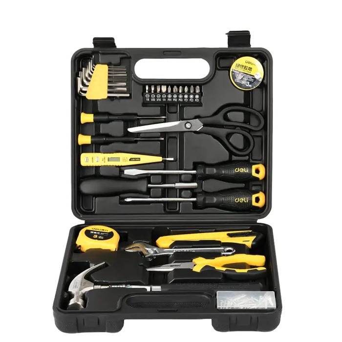 Promo Deli Tools Set Perkakas Basic Repair Kit 32 PCS DL1032K - Kab ...