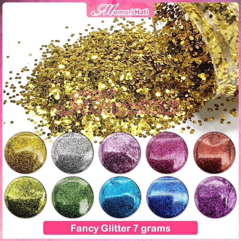 7g Fancy Glitters / 15 warna - TikTok Shop Malaysia
