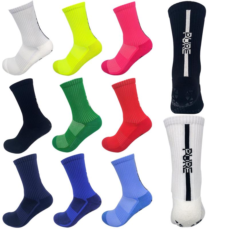 Non-slip Football Socks Round Silicone Towel Bottom Professional ...