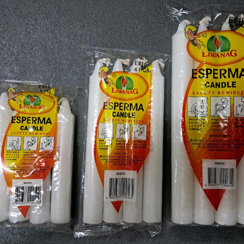 Liwanag Esperma #14, 16, 18 Candle (4pcs per pack) - TikTok Shop ...