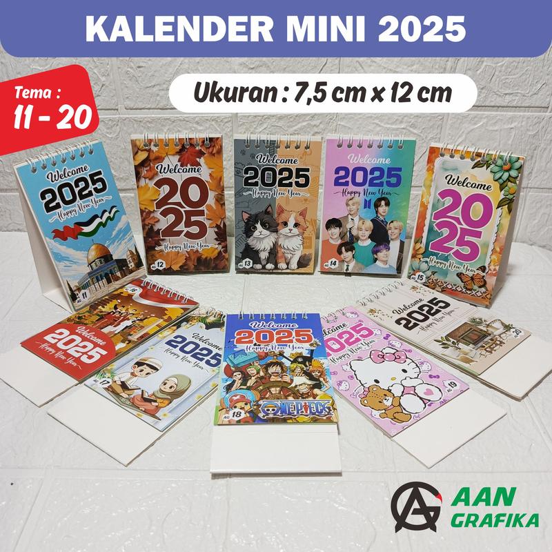 Kalender Mini 2025 - Kalender Spiral Cute & Cantik - Kode AG - Shop ...