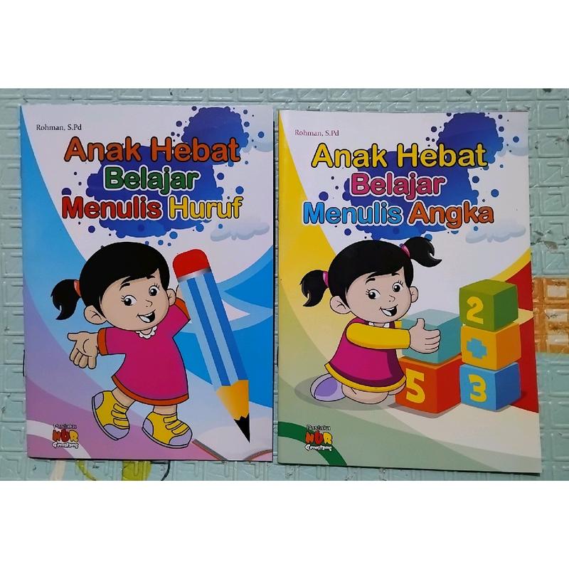 Buku Anak Hebat Belajar Menulis Huruf dan Belajar Menulis Angka - Shop ...