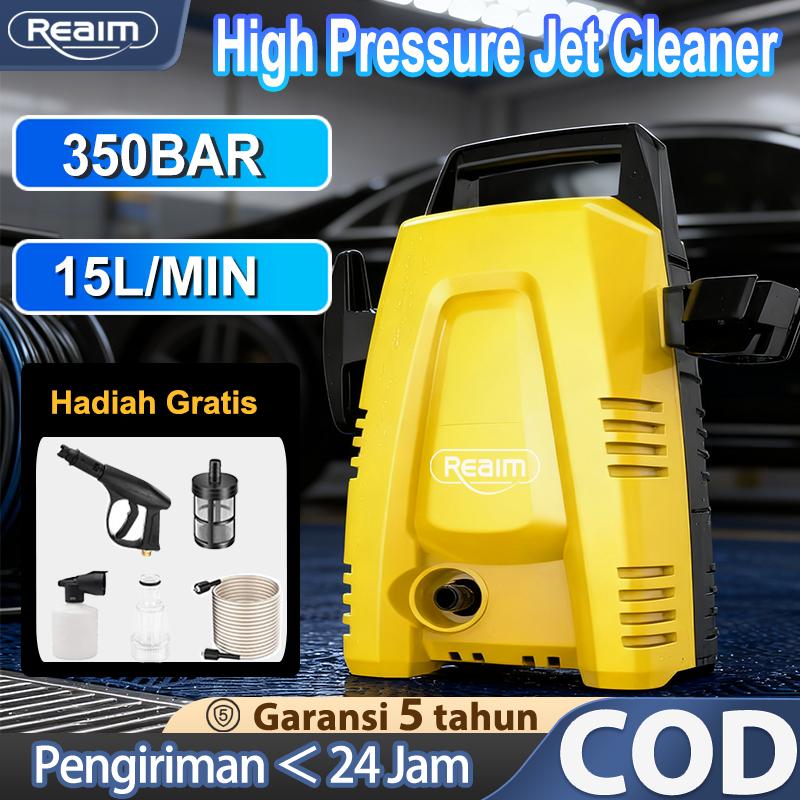 REAIM Jet Cleaner 850W 4.6L - Mesin Cuci Mobil & Motor Portabel dengan ...