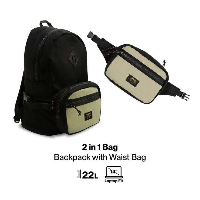 Jual Ransel Cosmic Bag OUTO BLACK Backpack - Tas Ransel Hitam - Kota ...
