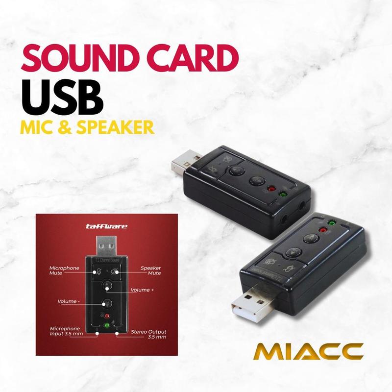 Taffware USB 7.1 Channel Sound Card Adapter - TC-03 - No Color - Shop ...