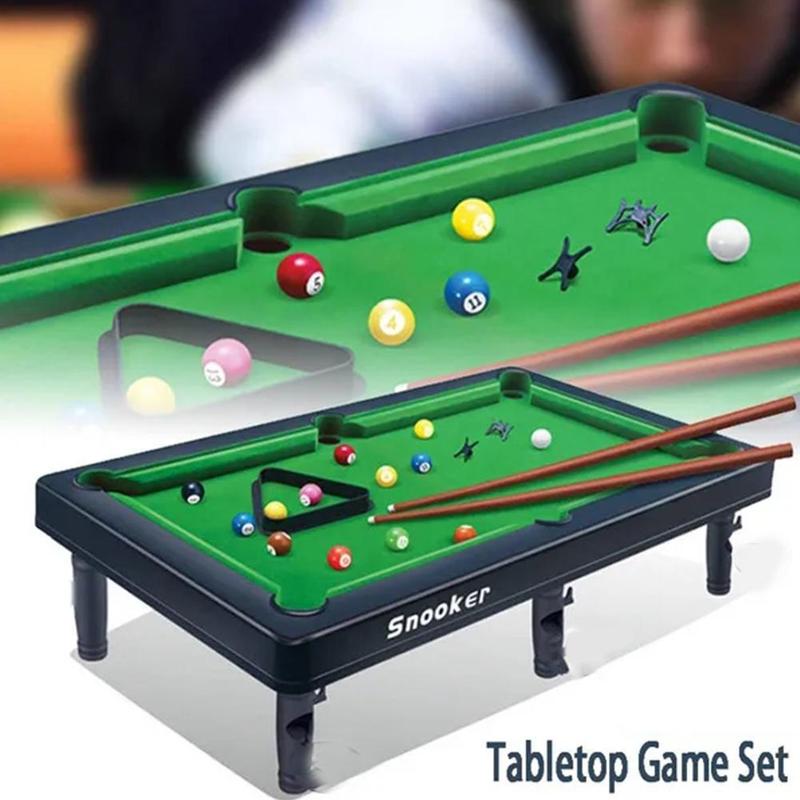 Mini Tabletop Pool Table Desktop Billiards Sets Snooker Pool - TikTok ...