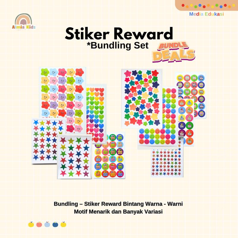 Almia Kids - Bundling Set Isi 5 Lembar Sticker Reward/Stiker Apresiasi ...