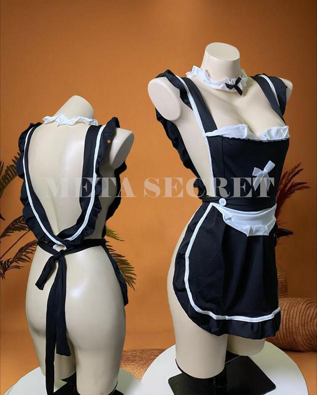 Set Cosplay Pembantu Rumah | Apron Bertali Renda dan Lingeri - TikTok ...