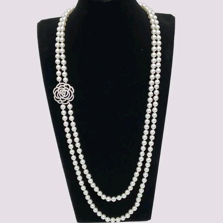 LZ (Loket Tepi) New Style Rantai Manik Bunga Side Pendant Beads ...