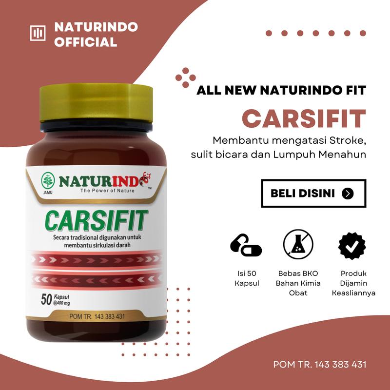 Stroke Strok Struk Wajah Lumpuh Sebelah Carsifit Naturindo Surabaya ...