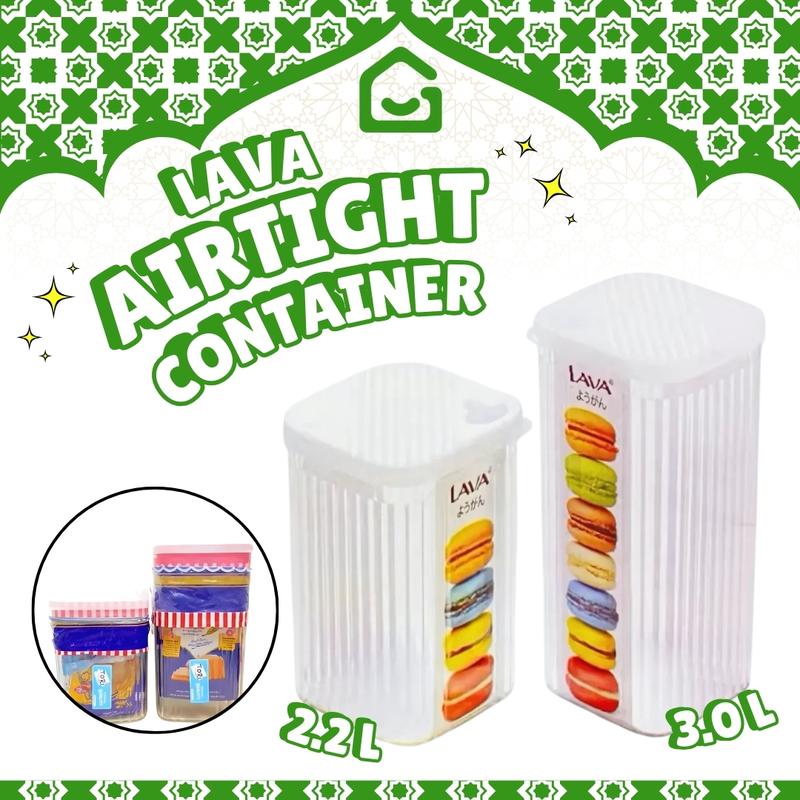 READY STOCK LAVA MULTIPURPOSE AIRTIGHT CANISTER I FOOD CONTAINER ...