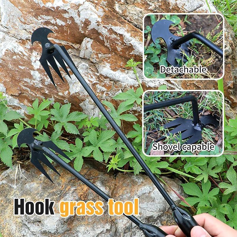 Hoet 4 teeth digging grass vegetables shovel tool garden planting ...