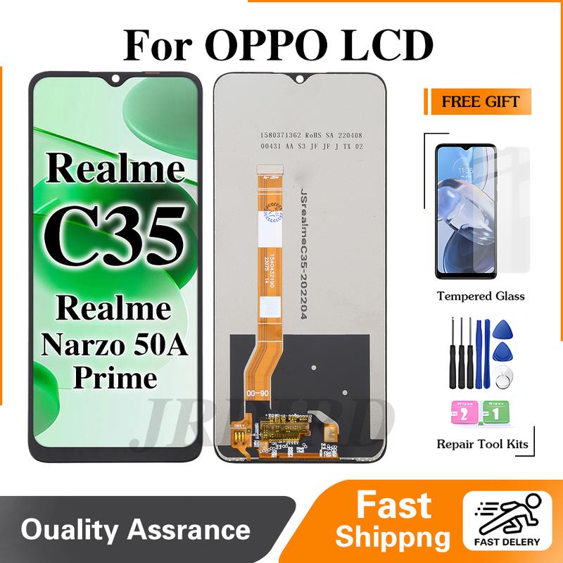 For Realme C35 RMX3511 Realme Narzo 50A Prime LCD Digital Touch ...